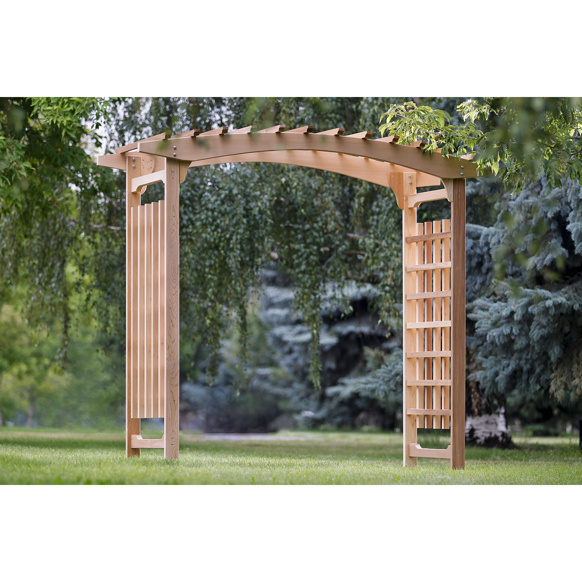 Wide Pagoda Arbor – Garden Luster