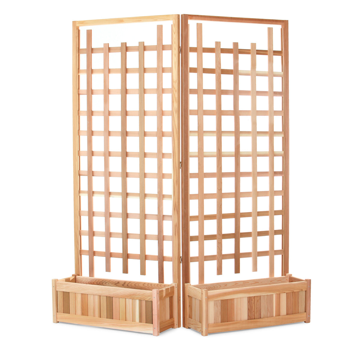 Privacy Screen Trellis with Planter Box – Garden Luster